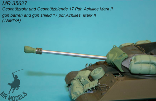 MR Modellbau 35627 Gun barrel and gun shield Achilles Mk.II