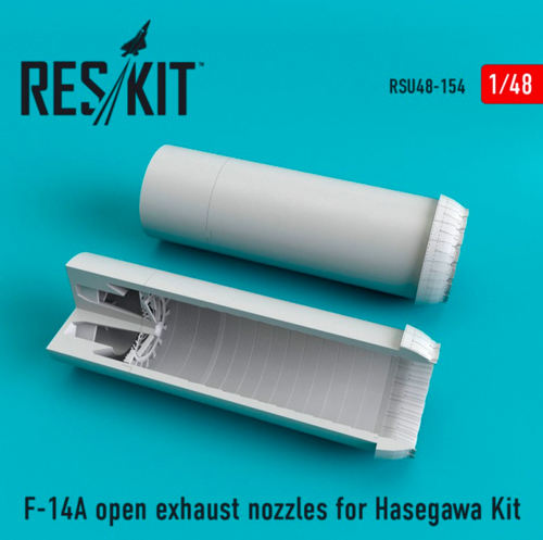 DISCONTINUED RES/KIT U48-0154 F-14A open exhaust nozzles for Hasegawa Kit