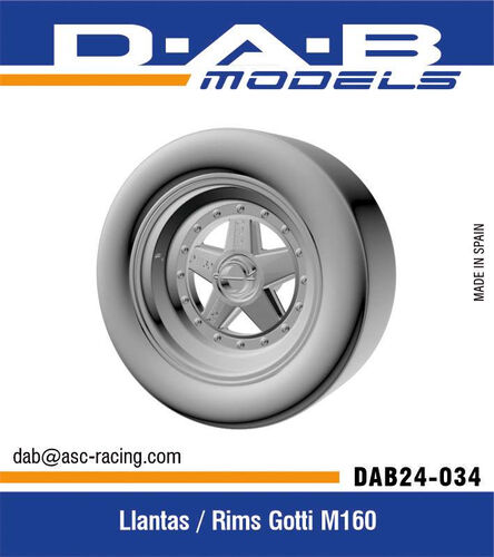 DAB Models 24-034 Gotti M160 Rims