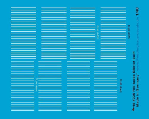 Peddinghaus-Decals 4335 Ribs For Bleriot Planes