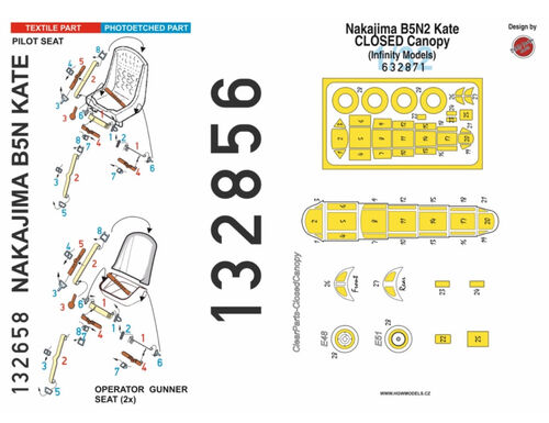 HGW Models 132856 Nakajima B5N2 Kate (Closed Canopy) - Basic Line (designed to be used with Infinity Models kits)