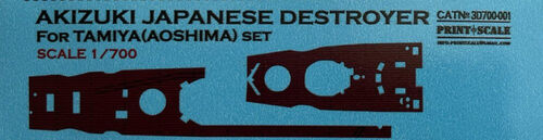 Print Scale 3D700-001 Akizuki Japanese Destroyer (For Tamiya (Aoshima) Set)