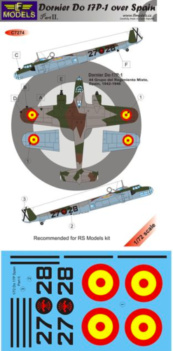 LF Models C7274 Dornier Do17P-1 over Spain II.