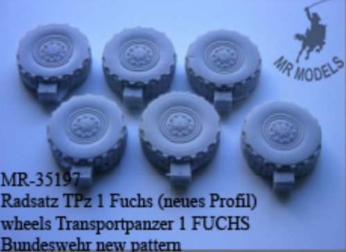 MR Modellbau 35197 Wheels Transportpanzer 1 FUCHS Bundeswehr pattern