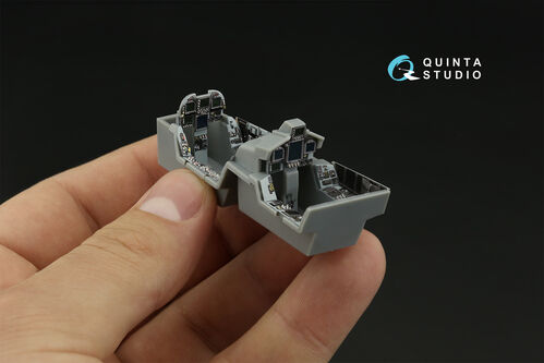 Quinta Studio QD48373 Boeing F/A-18 F late and / EA-18 G - 3D-Printed & Coloured Interior (for Hobby Boss kits)