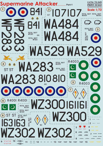 Print Scale 72-345 Supermarine Attacker Part 1