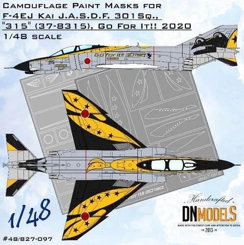 DN Models 48-827-097 F-4EJ Kai Phantom Go For It! 301SQ Demo Scheme Paint Mask Set