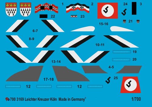Peddinghaus-Decals 3169 German Light Cruiser Köln II World War