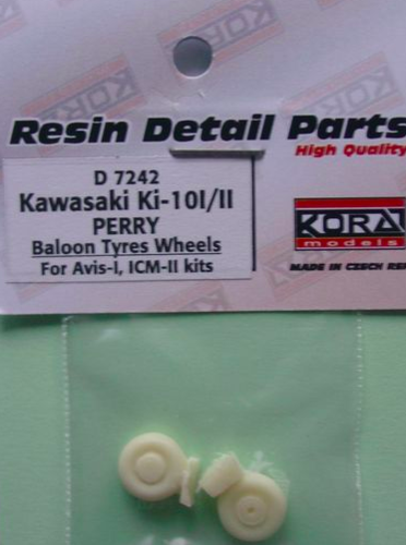 Kora Models D7242 Kawasaki Ki-10-I/II baloon tyres wheels