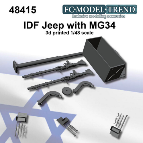 FC ModelTrend 48415 Jeep IDF with MG34