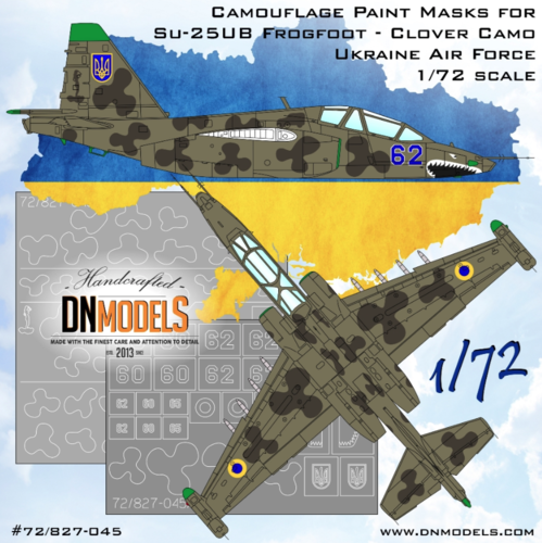 DN Models 72-827-045 Su-25UB Frogfoot Ukrainian Clover Camouflage