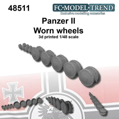 FC ModelTrend 48511 Panzer II worn wheels
