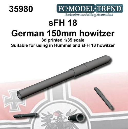 FC ModelTrend 35980 German 150mm howitzer for Hummel