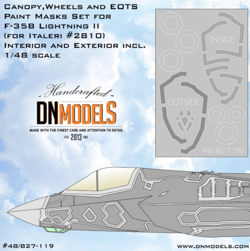 DN Models 48-827-119 F-35B Canopy and Wheels