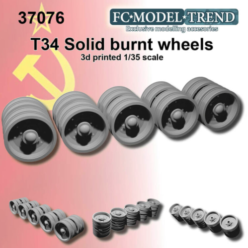 FC ModelTrend 37076 T-34 burnt dish wheels
