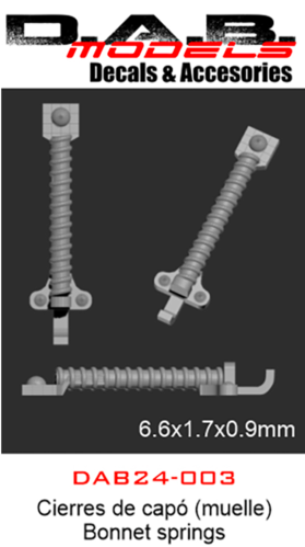 DAB Models 24-003X Bonnet spring 20