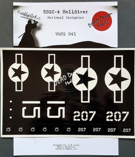 DEAD Design Models VM32041 SB2C-4 Helldiver Nat. Insignias US