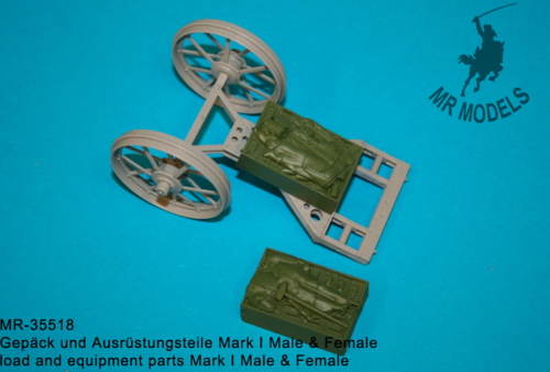 MR Modellbau 35518 Load and equipment parts Mark I Male and Female