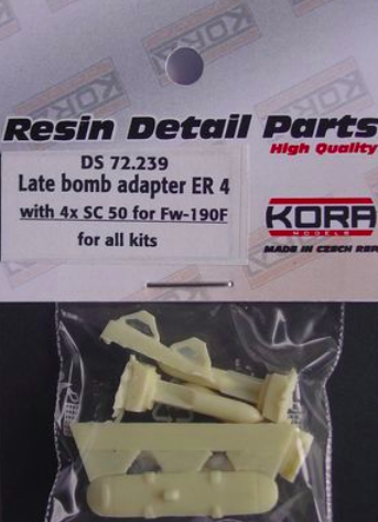 Kora Models DS72239 Late bomb adapter ER 4 with 4x SC 50 for Fw-190F