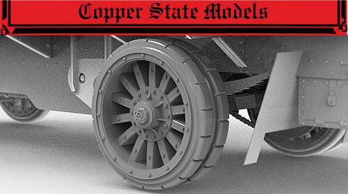 Copper State Models A35-042 Garford-Putilov Rear Wheels, 1941 Pattern