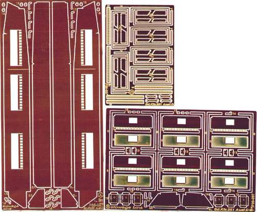 Part P35-037 Sd.Kfz. 251 Ausf.D - stowage bins Tamiya