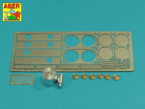 Aber 16145 Tiger I,E Tunezyjski z 501 Abt. - Osłony filtrów powietrza (Tamiya)