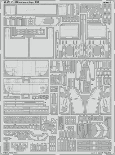 Eduard 32471 F-100C undercarriage TRUMPETER