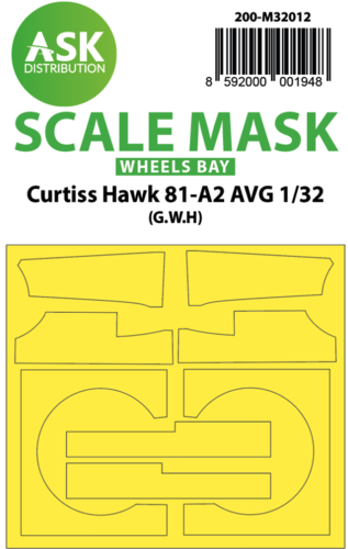 Art Scale Kit M32012 Curtiss Hawk 81-A2 AVG wheels bay