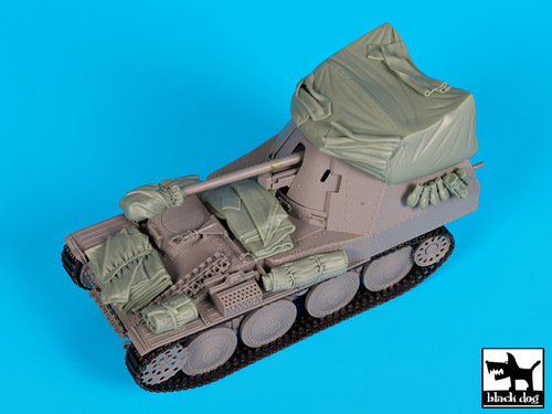 Black Dog T35160 Marder III with canvas accessories set for Dragon