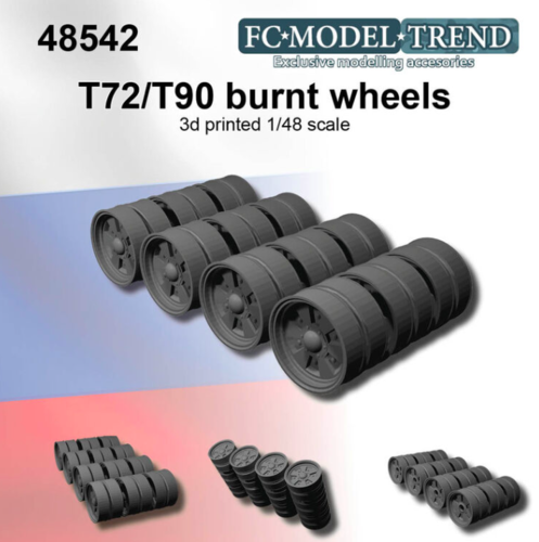 FC ModelTrend 48542 T-90 burnt wheels