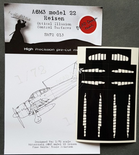 DEAD Design Models SM72013 A6M3 m.22 Reisen Control Surfaces