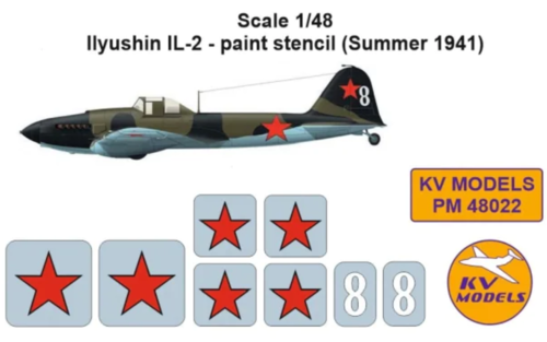 KV Models PM48022 Il-2 paint stencil