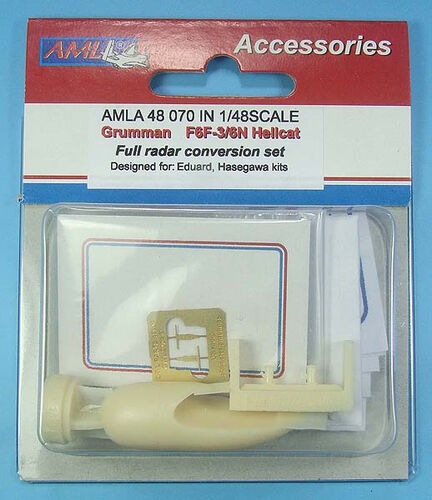 AML A48070 Full radar conversion set for the Grumman F6F-3/6N Hellcat (designed to be used with Eduard kits and Hasegawa kits)