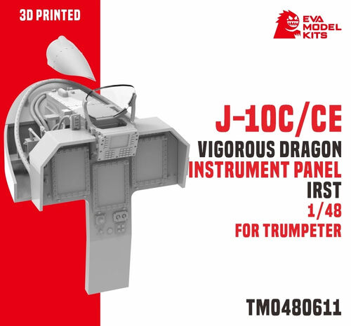 EVA Model Kits TM0480611 Chengdu J-10 C / CE Vigorous Dragon - Instrumet Panel IRST (3D-Printed / for Trumpeter Kits)
