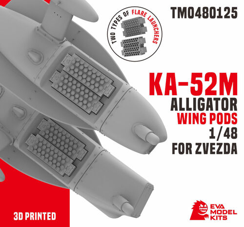 EVA Model Kits TM0480125 Kamov Ka-52 M - Wingtip Equipment Pod (3D-Printed / for Zvezda Kits)