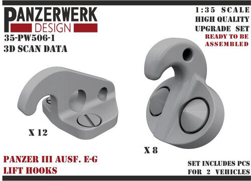 Panzerwerk Design 35-506-1 Panzer III Ausf. E-G - Lift Hooks
