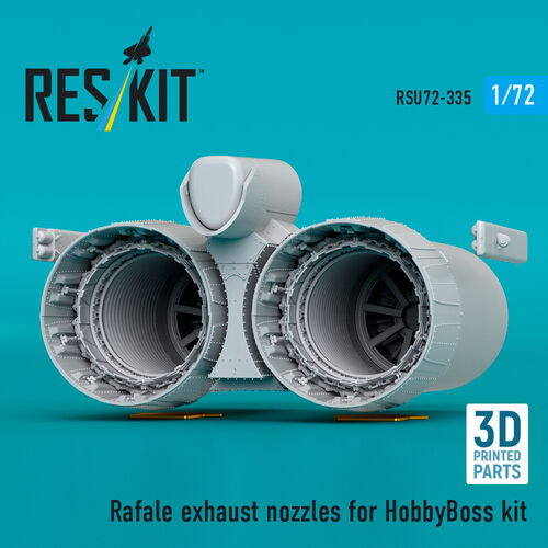 RES/KIT U72-0335 Dassault Rafale - Exhaust Nozzle (3D-Printed / for Hobby Boss Kits)