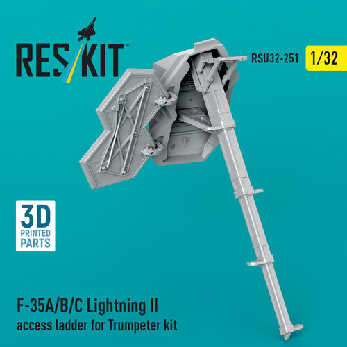 RES/KIT U32-0251 F-35 A/B/C Lightning II - Access Ladder (3D-Printed / for Trumpeter Kits)