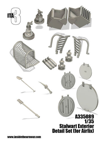 Inside the Armour ITA335089 Alvis FV622 Stalwart - Exterior Detail Set (3D-Printed / for Airfix Kits)
