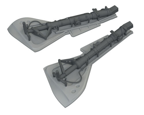 Eduard 632213 Focke Wulf Fw-190 - Undercarriage Legs (3D-Printined / for Revell Kits)