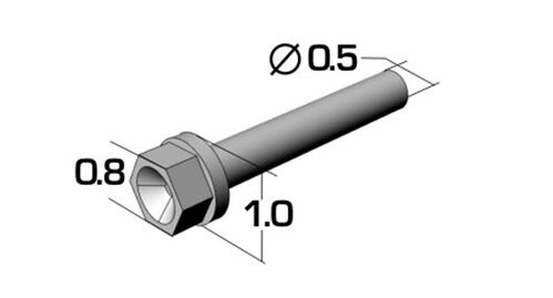 NEW! Top Studio TD23223 0.8 mm Hex Rivets A (10 pcs)