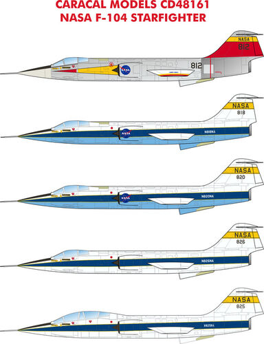 NEW! Caracal Models 48161 NASA Lockheed F -104 Starfighter