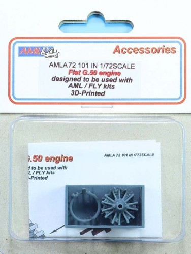 NEW! AML A72101 Fiat G.50 - Engine (3D-Printed / for AML and Fly Kits)