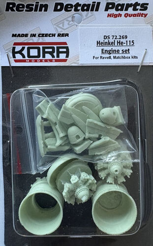 Kora Models DS72269 Heinkel He-115 - Engine Set (for Revell and Matchbox Kits)