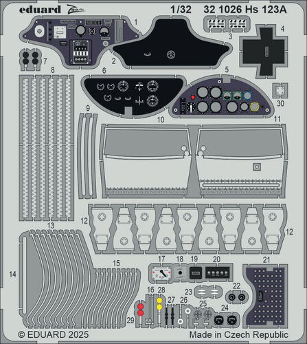 Eduard BIG33170 Henschel Hs-123 A - Big Ed Set (for ICM Kits)