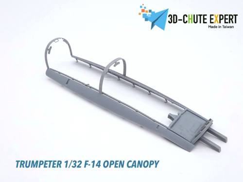 3D-CHUTE EXPERT 0310328 Grumman F-14 D Tomcat - Open Canopy (for Trumpeter Kits)
