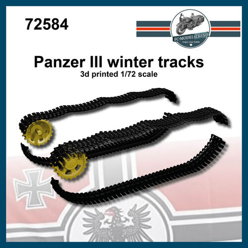 FC ModelTrend 72584 Panzer III - Winter Tracks / Ostketten (3D-Printed)