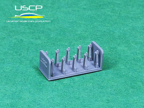 Ukrainian Scale Cars Production (USCP) 24A119 Universal Bonnet / Boot Springs Lock (3D-Printed)