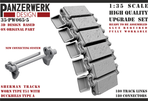Panzerwerk Design 35-PW065-5 Sherman T51 Worn Duck A