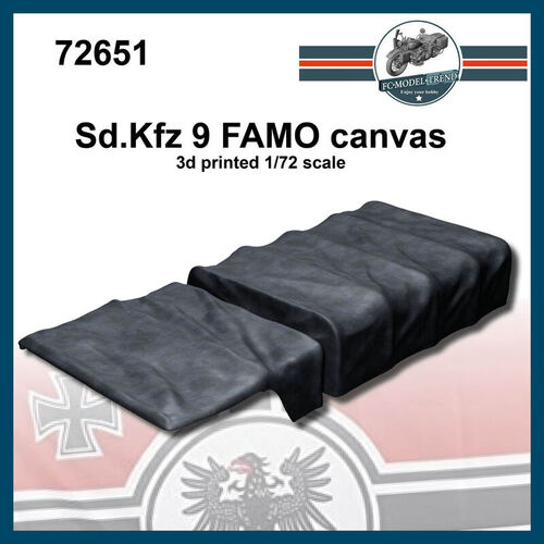 FC ModelTrend 72651 Sdkfz 9 Famo - Canvas Covers (3D-Printed)
